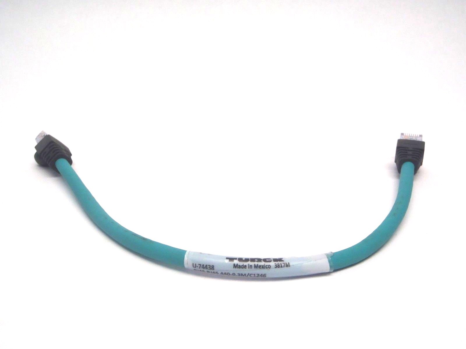 Turck Elektronik U-74438 RJ45 RJ45 440-0.3M/C1246 1' Network Hybrid ...