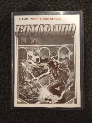 Commando (Atari 7800, 1989) By Atari (manual only) NTSC RARE!! HTF! | eBay
