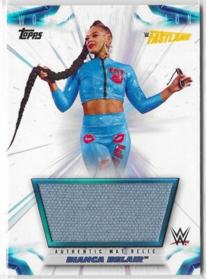 2021 Topps WWE Women's Division Bianca Belair Ring Mat Card /250 | eBay