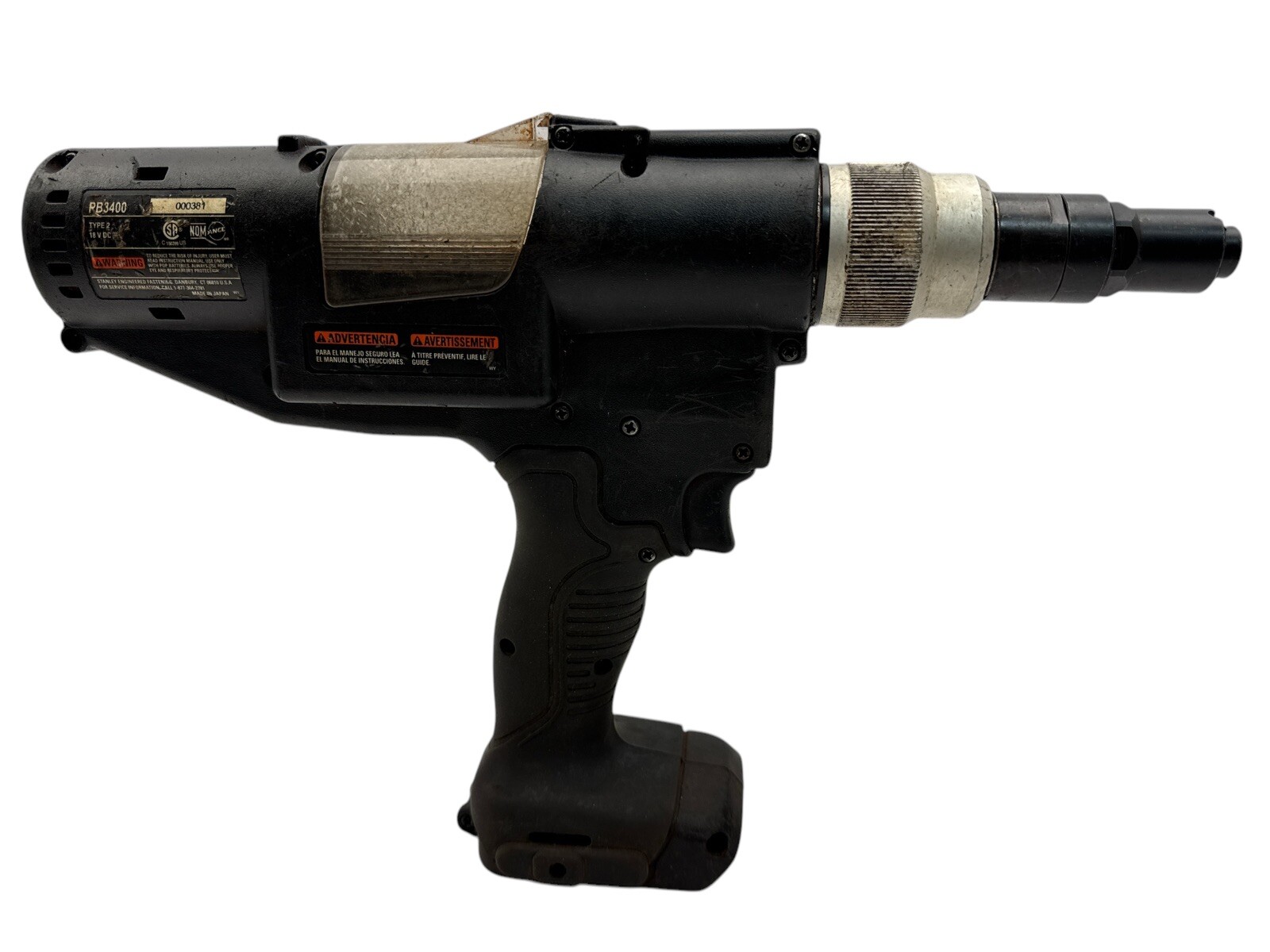 POP Avdel ProSet PB3400-NA Rivet Tool Kit w/Battery and Charger Used5 ...