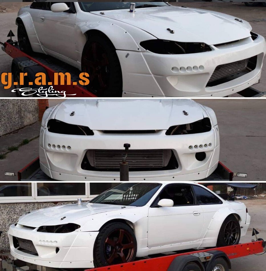 Nissan Silvia S14 to S15 conversion kit S14.5 Version 1 front bumper v9 ...