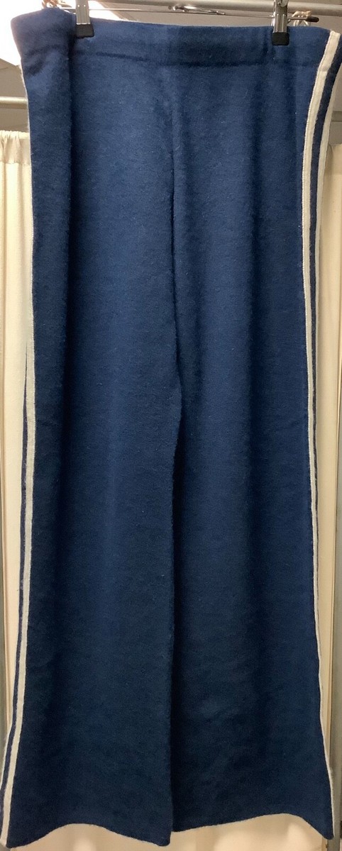 Juicy Couture Cashmere Navy Double Side Stripe Straight Leg Juicy Couture Cashmere Navy Double Side Stripe Straight Leg