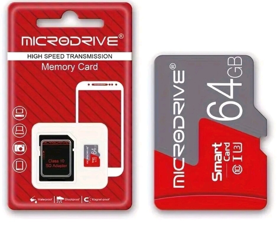 Microdrive SD Memory Card With Adapter High Speed Class 10 64GB | eBay UK