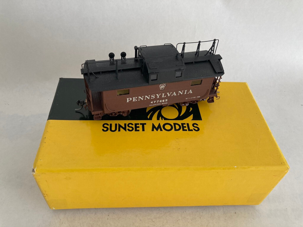 HO Sunset Models PRR N5a Cabin Car (Caboose) w/ antenna No. 477665 ...