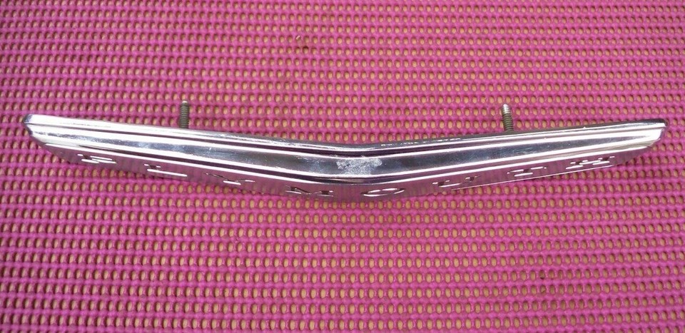 1964 1965 Barracuda Cuda NOS MoPar Hood Front NAMEPLATE EMBLEM ...