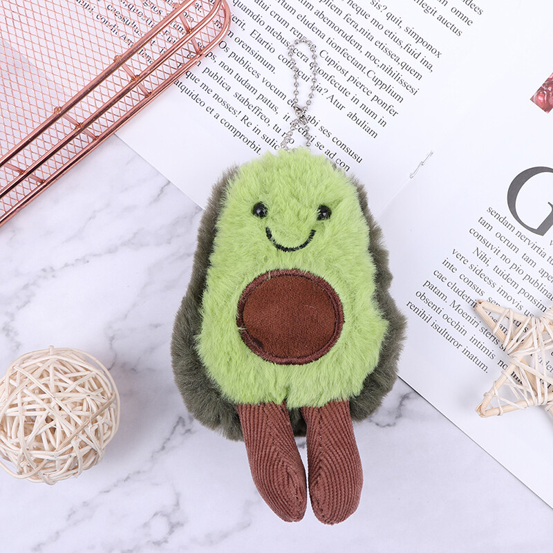 13cm Avocado Keychain Fruits Stuffed Plush Toy Filled Doll Key ring ...