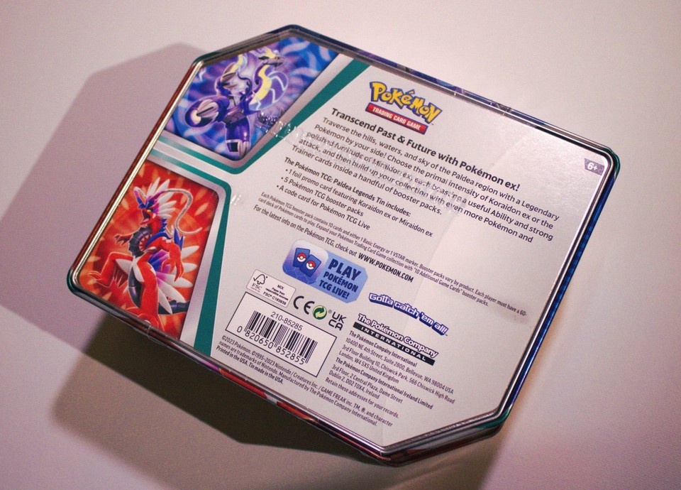 Pokemon TCG Paldea Legends Tin: Koraidon | eBay
