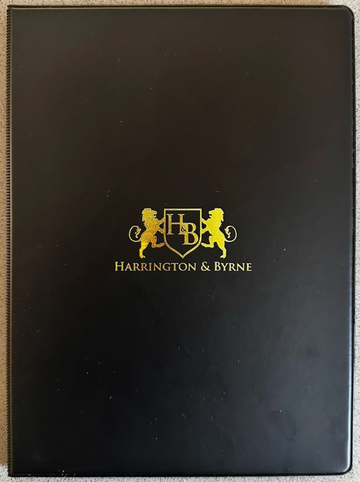 PENNY Black 1840 Stamp in Harrington & Byrne Folder & Certificate Used ...