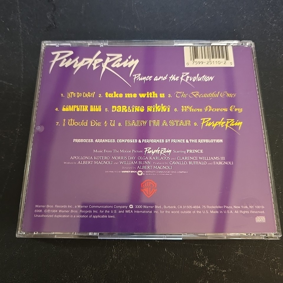 Prince - Purple Rain - Audio CD - 1984 - Warner Bros. | eBay