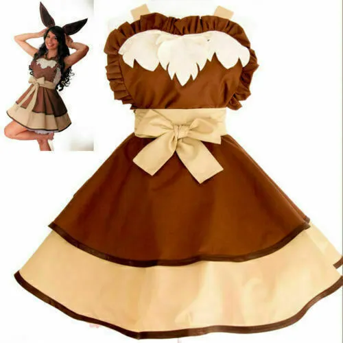 Anime Wizard Eevee Cosplay Princess Skirt Party dress Custom Made | eBay