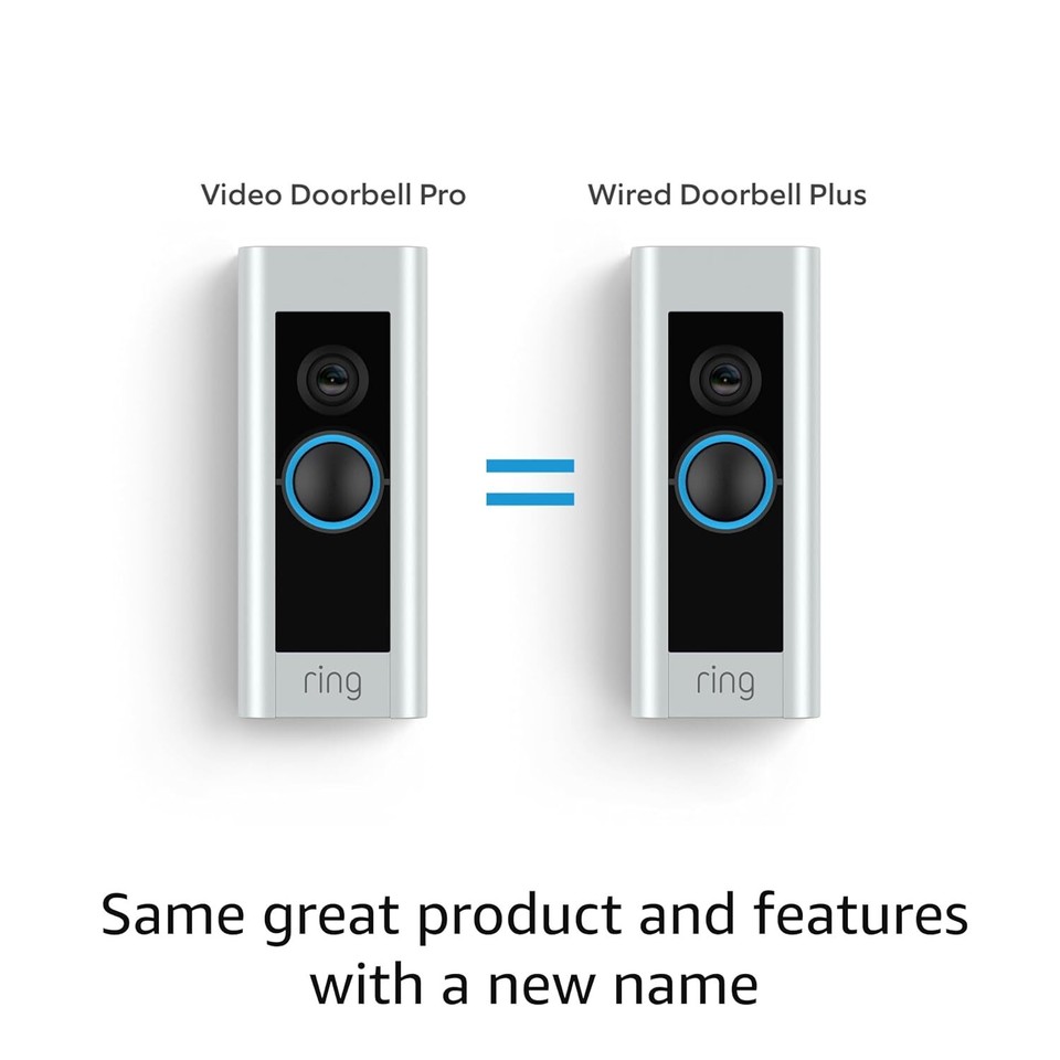 Ring Wired Doorbell Plus (Video Doorbell Pro) 1080 HD Video Wi-Fi Cam ...