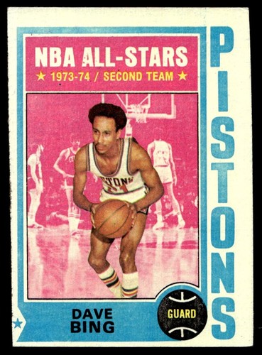 1974-75 Topps Basketball Card Dave Bing Detroit Pistons #40 EX | eBay
