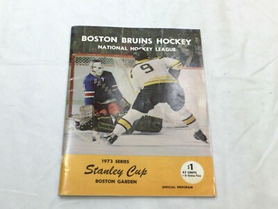 1973 NHL Stanley Cup Playoffs Boston Bruins NY Rangers Game Program ...
