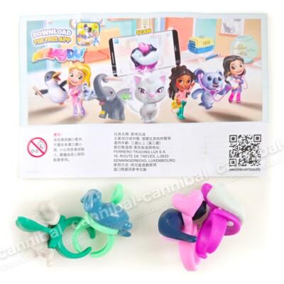 ~ KINDER Joy - Surprise Eggs Toy - VQ115, VQ116 - HK set of 2 TWINS CAT ...