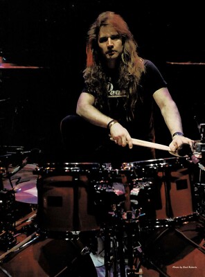ERIC SINGER - Drummer - Music Print Ad Photo - 1990 | eBay