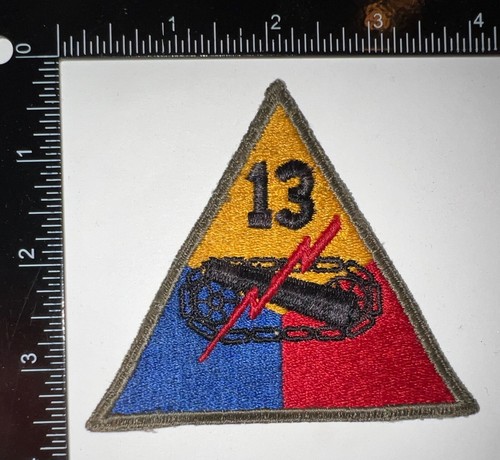 WWII US Army 13th Armored Armor Division Tank Patch | eBay