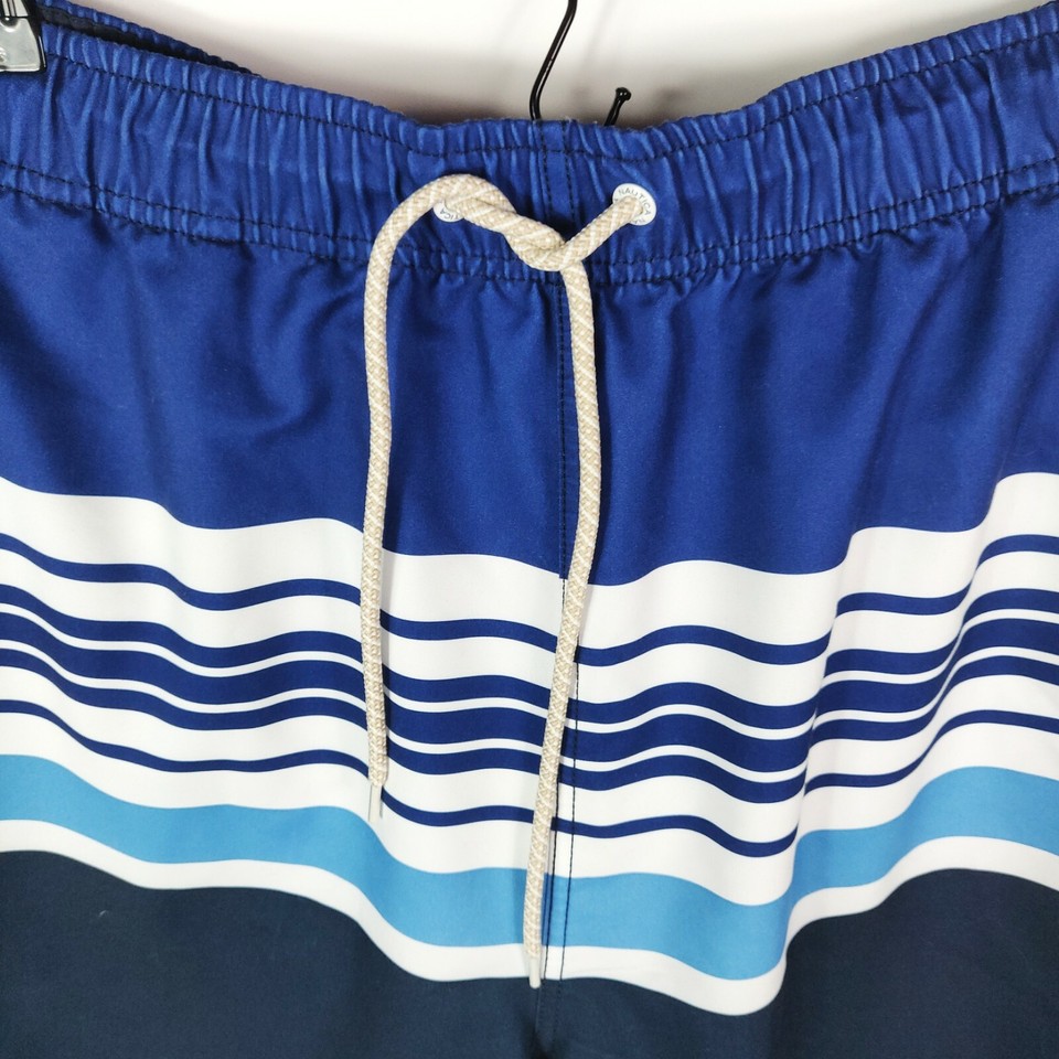 Nautice Men's XXL Blue Swimsuit Mesh Lined Swim Trunks Board Shorts ...