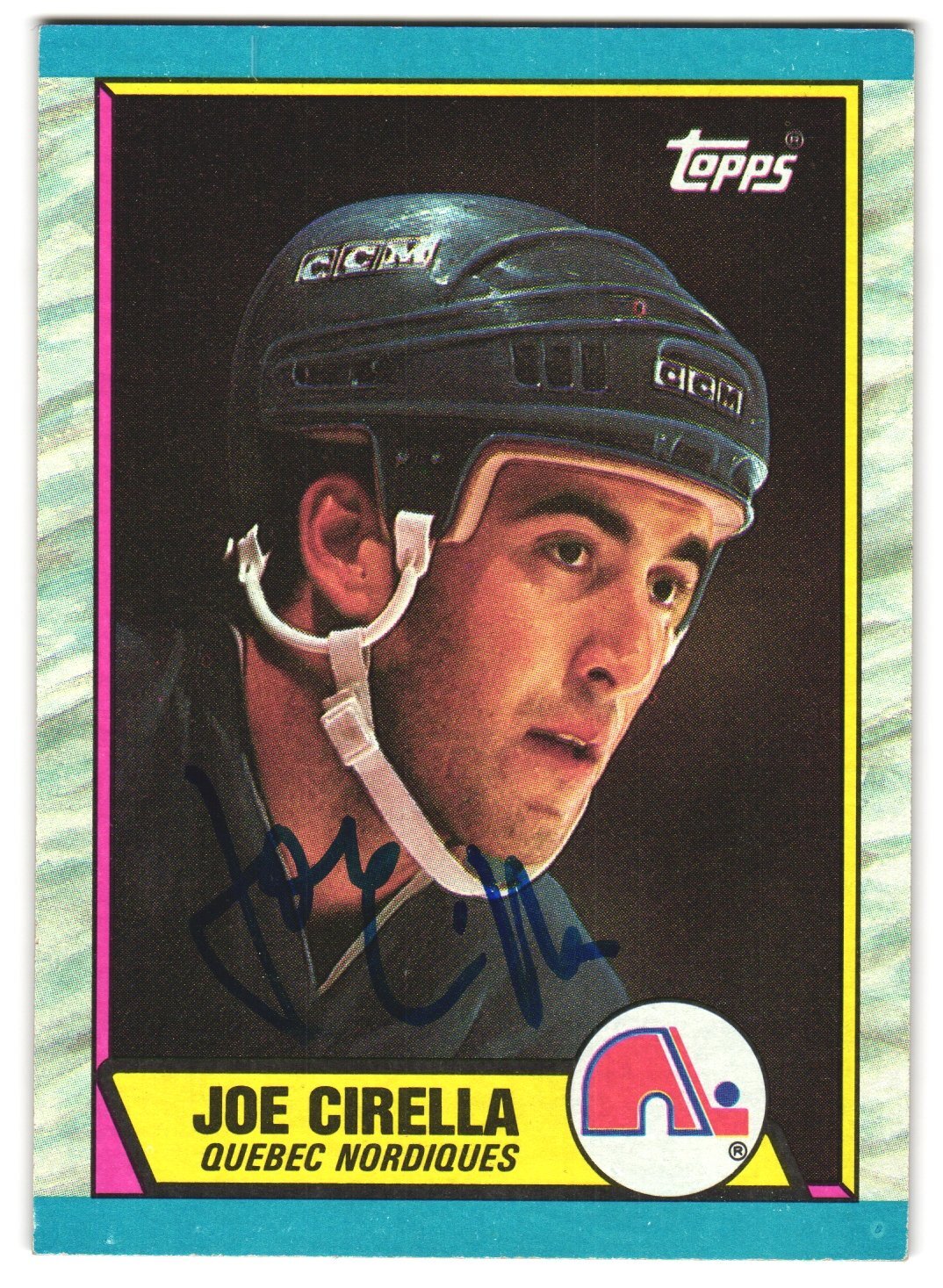 Joe Cirella Autographed 1989 Topps Card #130 Quebec Nordiques | eBay