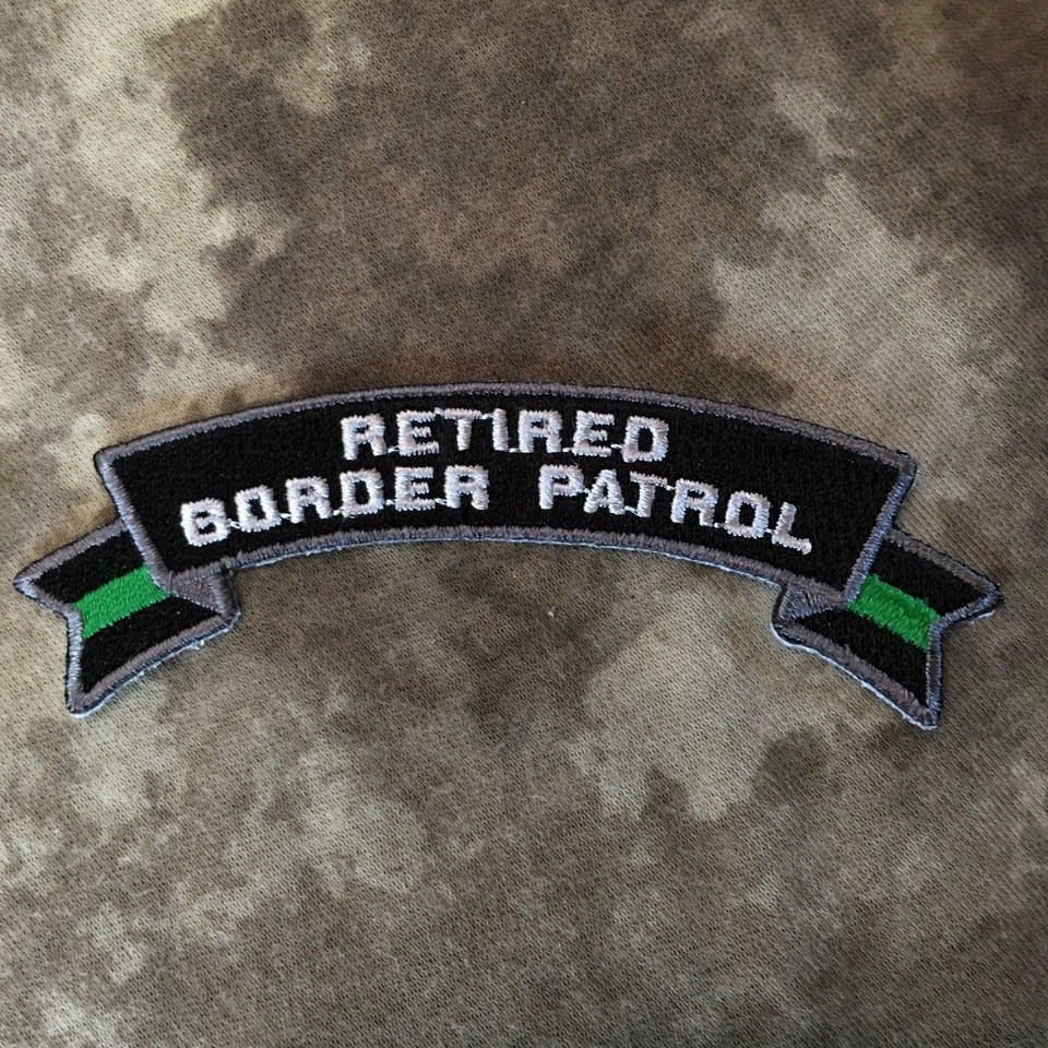 Thin Green Line Retired Border Patrol Small Rocker Patch | eBay