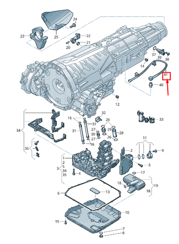 NEW AUDI A6 AVANT C7 GEARBOX VENT HOSE 0B5301675A NO IMPORT DUTIES TO ...