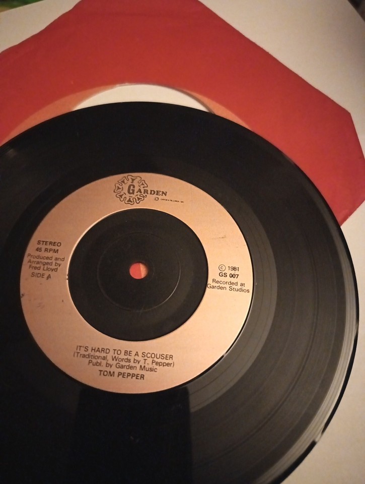 Vinyl By Tom Pepper " It's Hard To Be A Scouser. " Side a "My Sweet ...