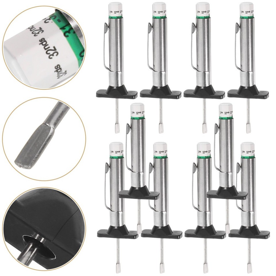 10pcs Car Tire Tread Depth Gauge Measurer Tool Car Tire Pressure Gauge ...