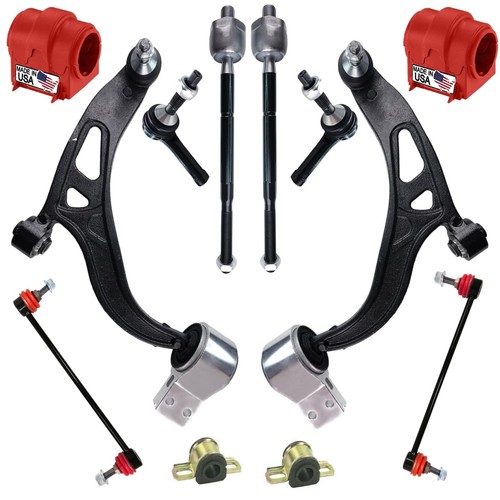 12PC Front Lower Control Arm Suspension Kit Fits 2011-2017 Ford ...