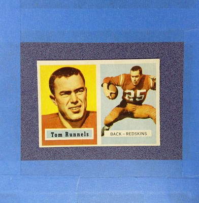 1957 Topps #110 TOM RUNNELS EXMT Washington Redskins ~AY35 | eBay