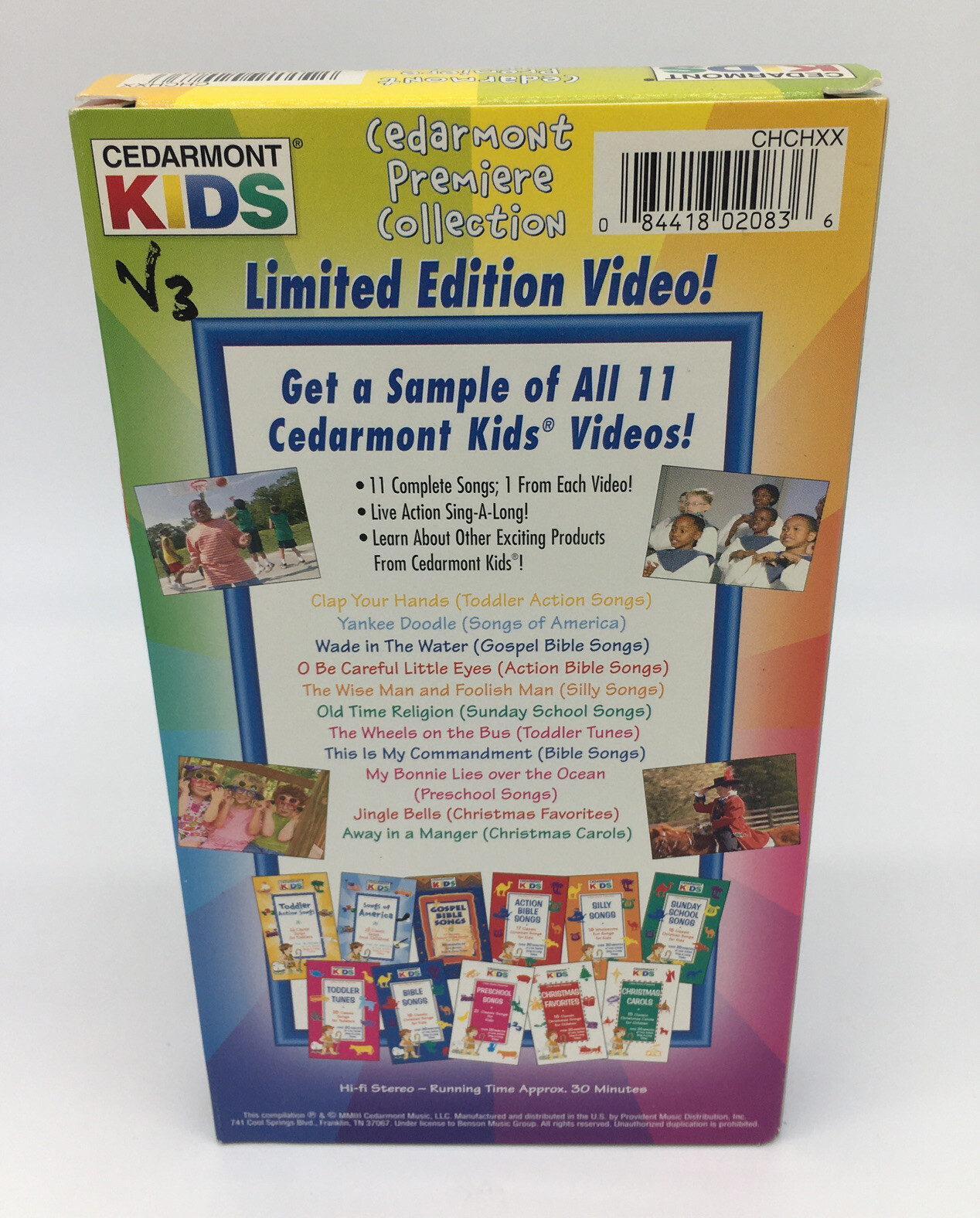 Rare CEDARMONT KIDS Premiere Collection 11 Music Videos for Kids VHS ...