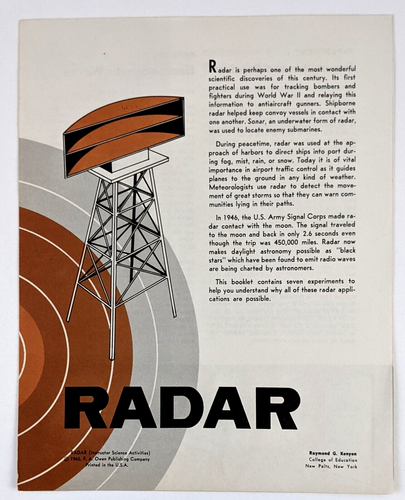 1960 Radar Instructor Science Experiments Vintage Guide Radio Waves ...