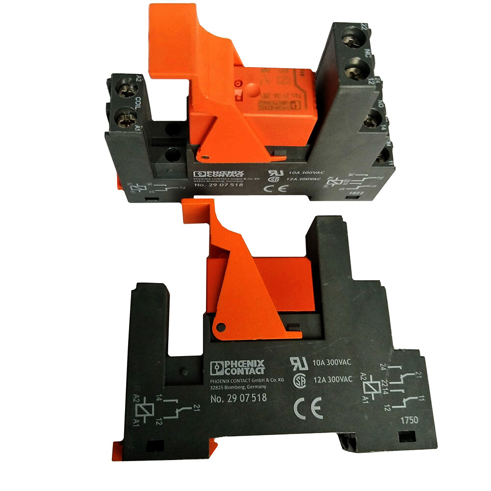 2Pcs PHOENIX NO.2906285 24VDC with NO.2907518 Relay Module | eBay