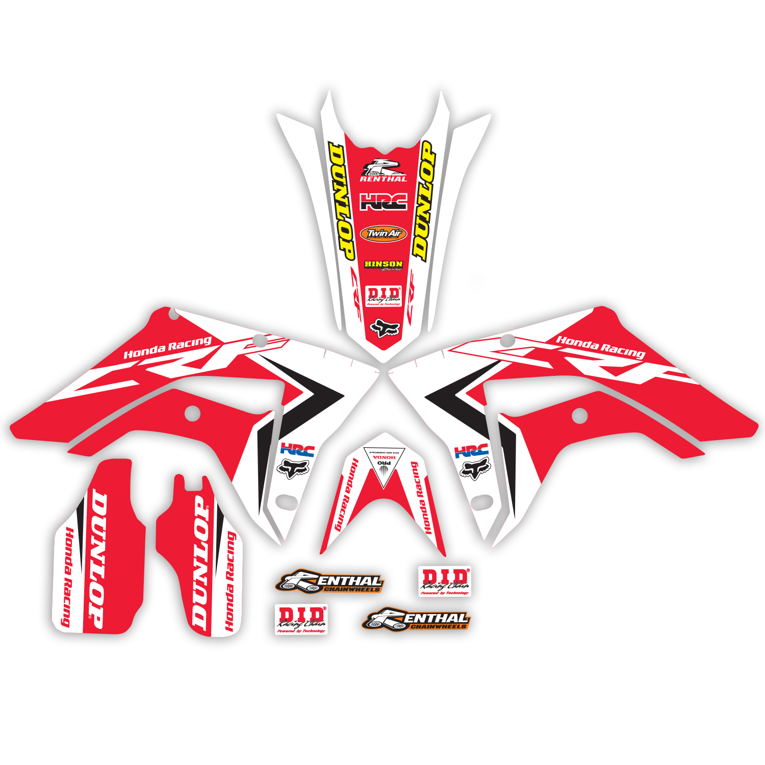 2017-2018 Honda CRF 450 RX Sticker Graphics Decal Kit CRF450RX 450 RX ...