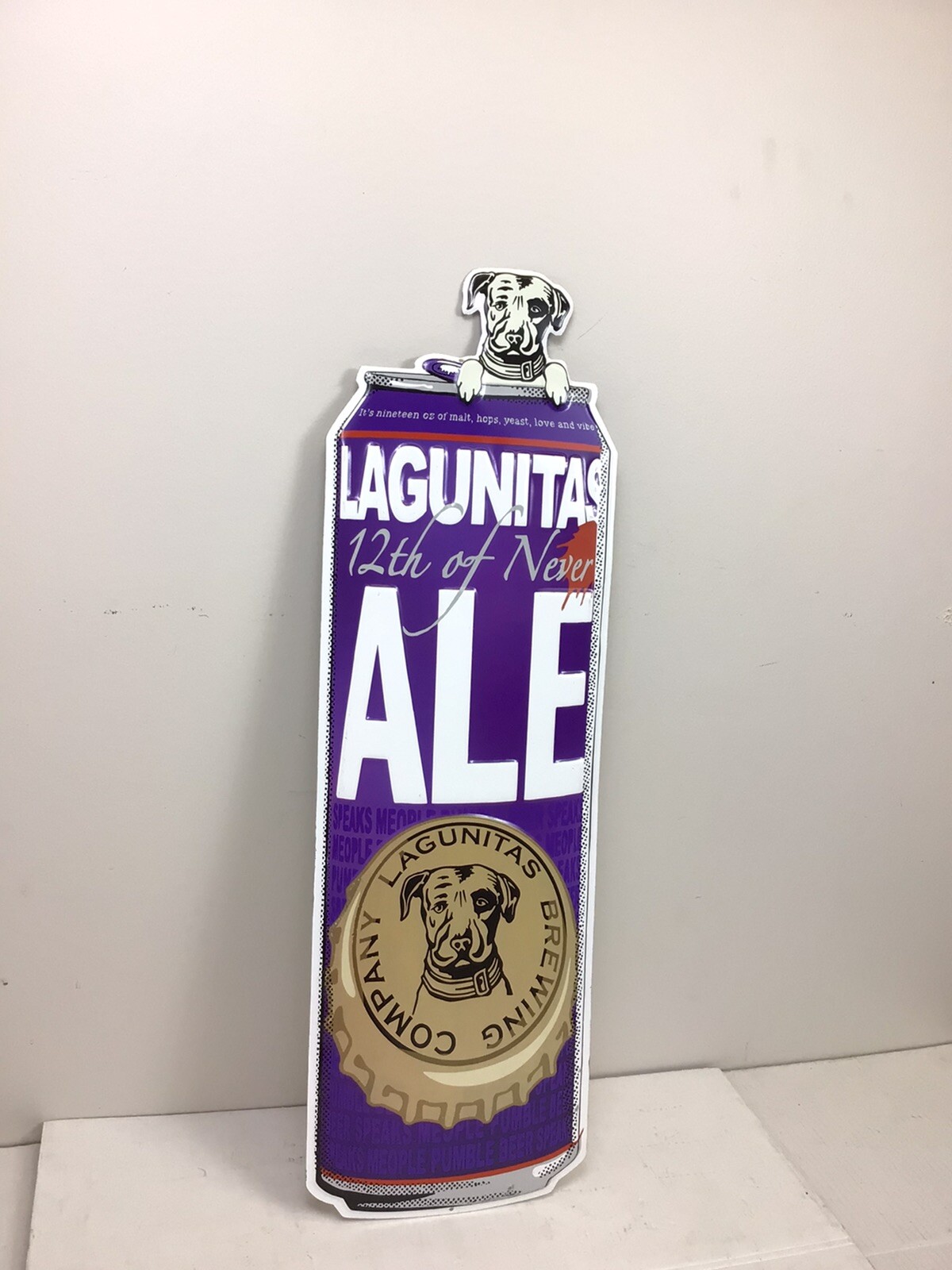 LAGUNITAS ALE BEER METAL TIN SIGN, MAN CAVE, TIKI BAR, BAR SIGN ...