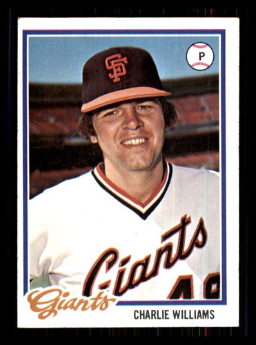 1978 Baseball Topps Charlie Williams San Francisco Giants #561 | eBay