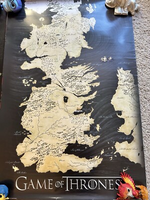 Map Of Westeros Poster HBO Game Of Thrones 36x24 Single Sided | eBay