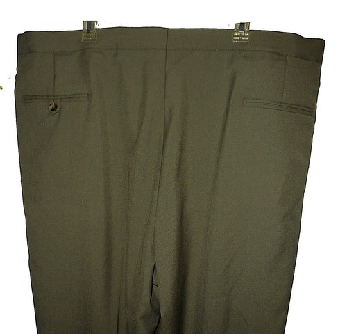 New Pants Sansabelt 4-Seasons Pleated Washable Wool-bld gray-green MSRP ...