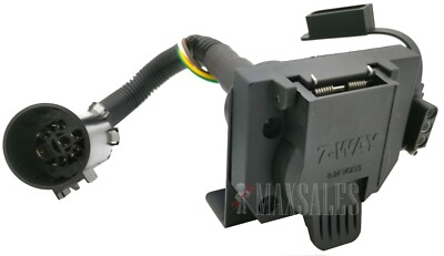 MULTI-TOW 7 Way RV & 4 Flat Trailer Connector Plug Adaptor FITS FORD ...