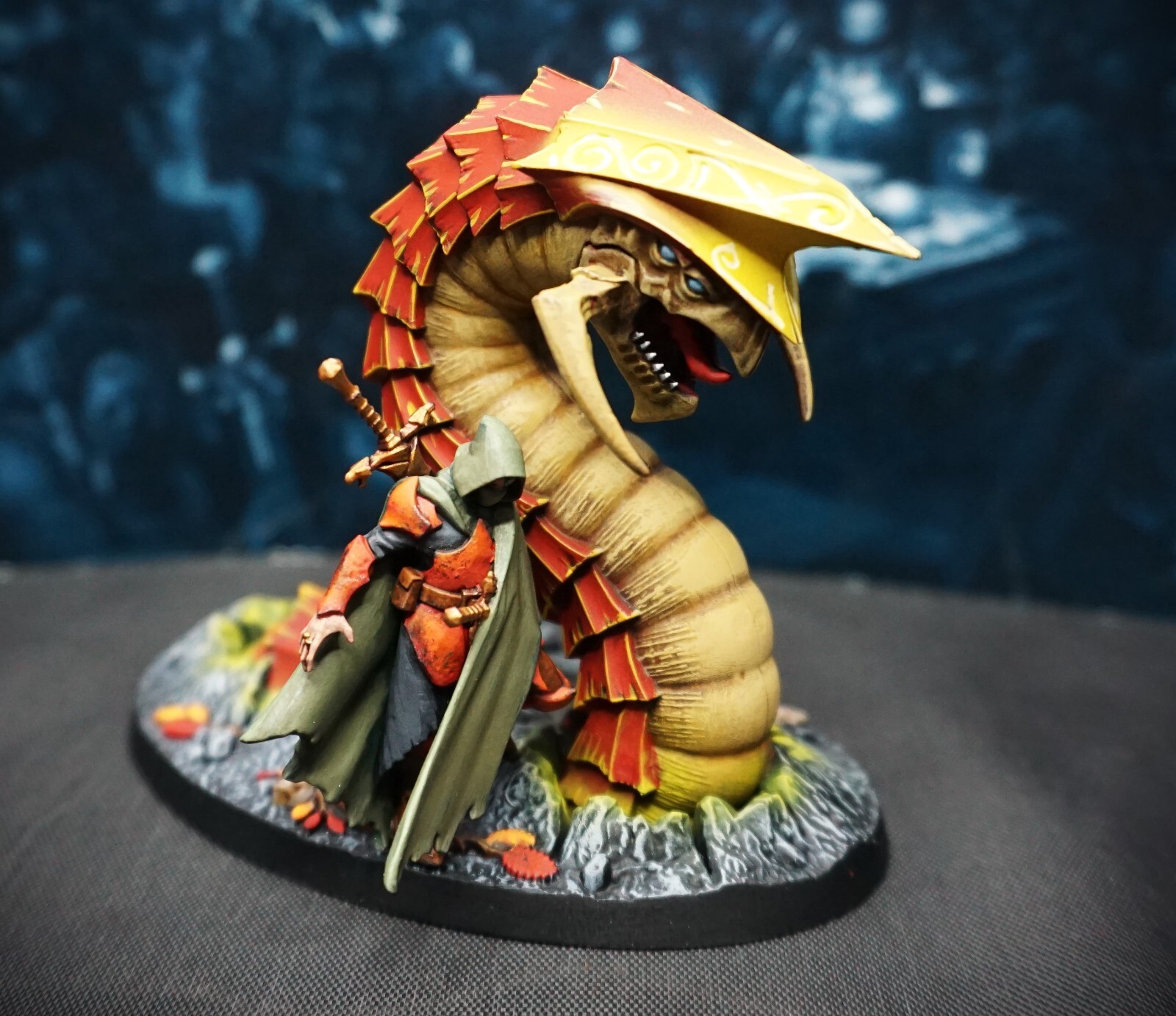 Exodites Ranger + The Gladewyrm painted Warhammer 40k Aeldari ...