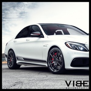 19" ROHANA RFX2 BLACK CONCAVE WHEELS RIMS FITS MERCEDES BENZ W204 C63 ...