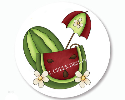 Country Primitive Watermelon Envelope Scrapbook Stickers Envelope Seals ...