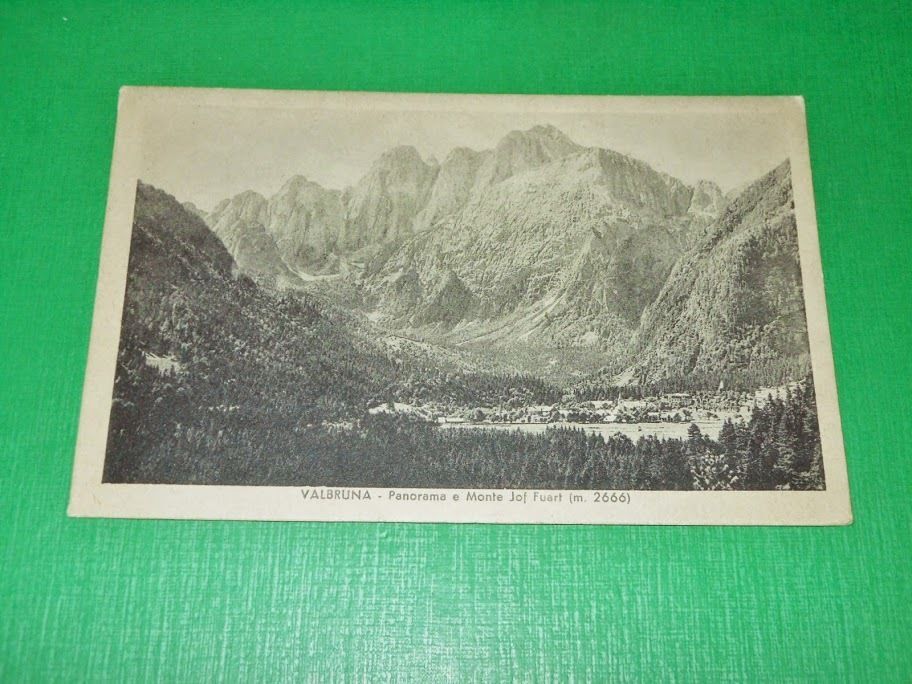 Cartolina Valbruna - Panorama e Monte Jof Fuart 1943 | eBay