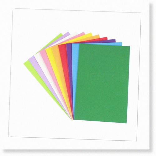Assorted Colors Foam Sheets - Pack of 10 - Large Self Adhesive - 8" x ...