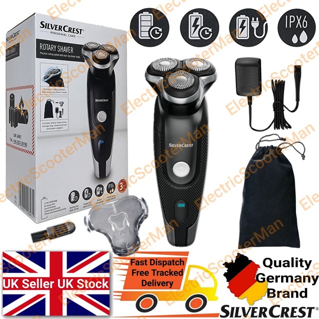 Silvercrest 3.7V Cordless Rotary Shaver IPX6 for sale online | eBay
