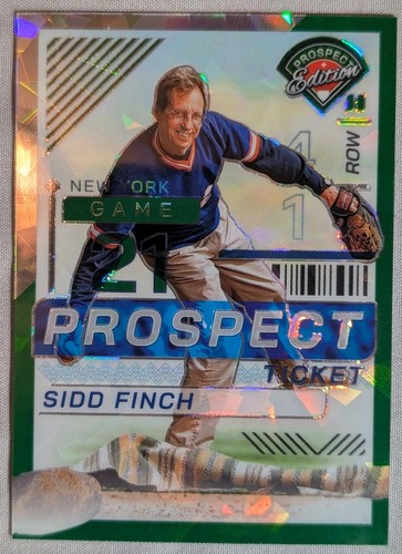 Sidd Finch 2024 Panini Prospects Edition Green Ice /99 | eBay