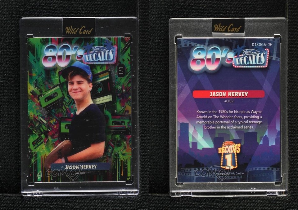 2025 Entertainment Decades One 80's Green 6 Rainbow Foil 1/1 Jason ...