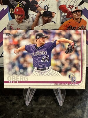 2019 Topps Update Advanced Stat /150 Scott Oberg #US181 Colorado ...