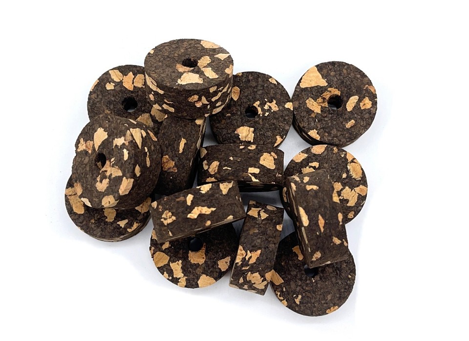 Rod Building Cork Rings Highest Quality 25 Pack 1.5" x .5" with 1/4 ...