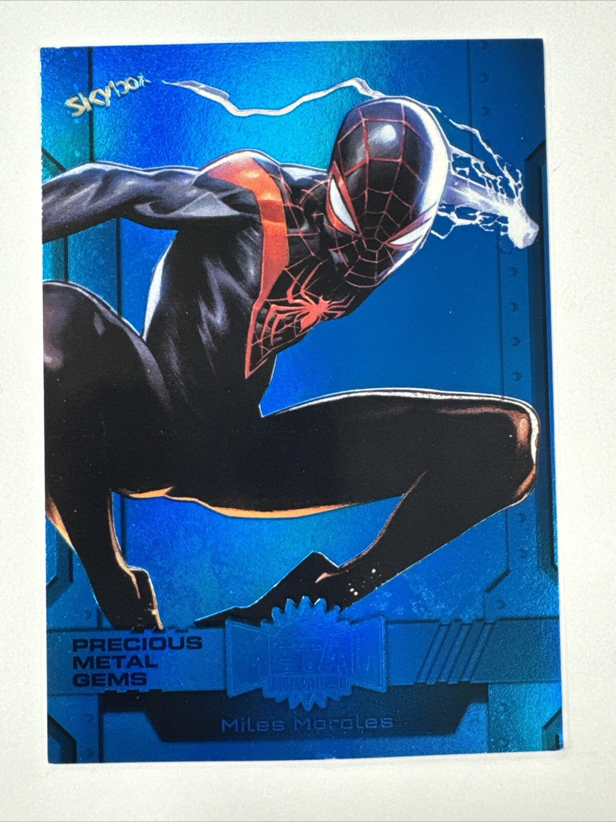 Miles Morales 2024 Marvel Metal Universe Avengers Precious Gems Blue ...