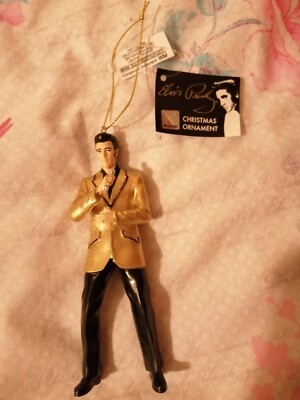 Elvis Presley Christmas Tree Decoration. Gold Jacket | eBay UK