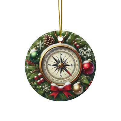 Festive Compass Christmas Tree Ornament Perfect for Nature Lovers ...